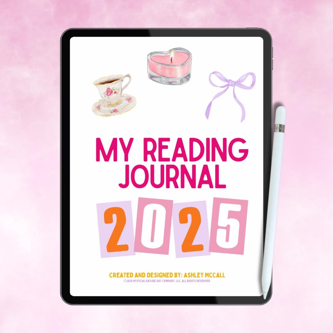 Digital Reading Journal 2025, TBR Book Wishlist, Reading Planner ...