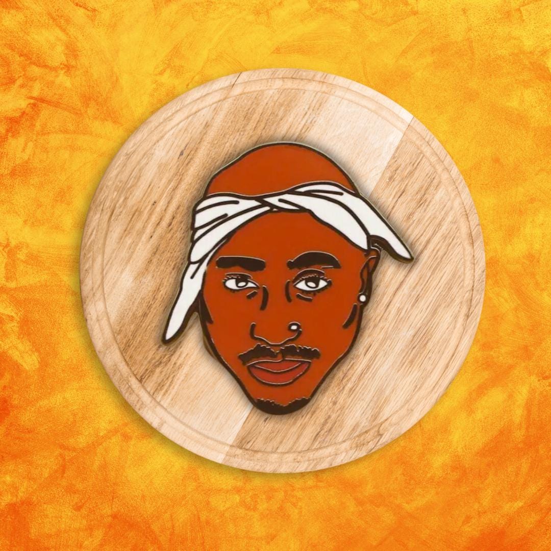 Tupac Shakur Enamel Pin, Tupac, 2pac, Rapper Enamel Pin, Hip Hop Pin ...
