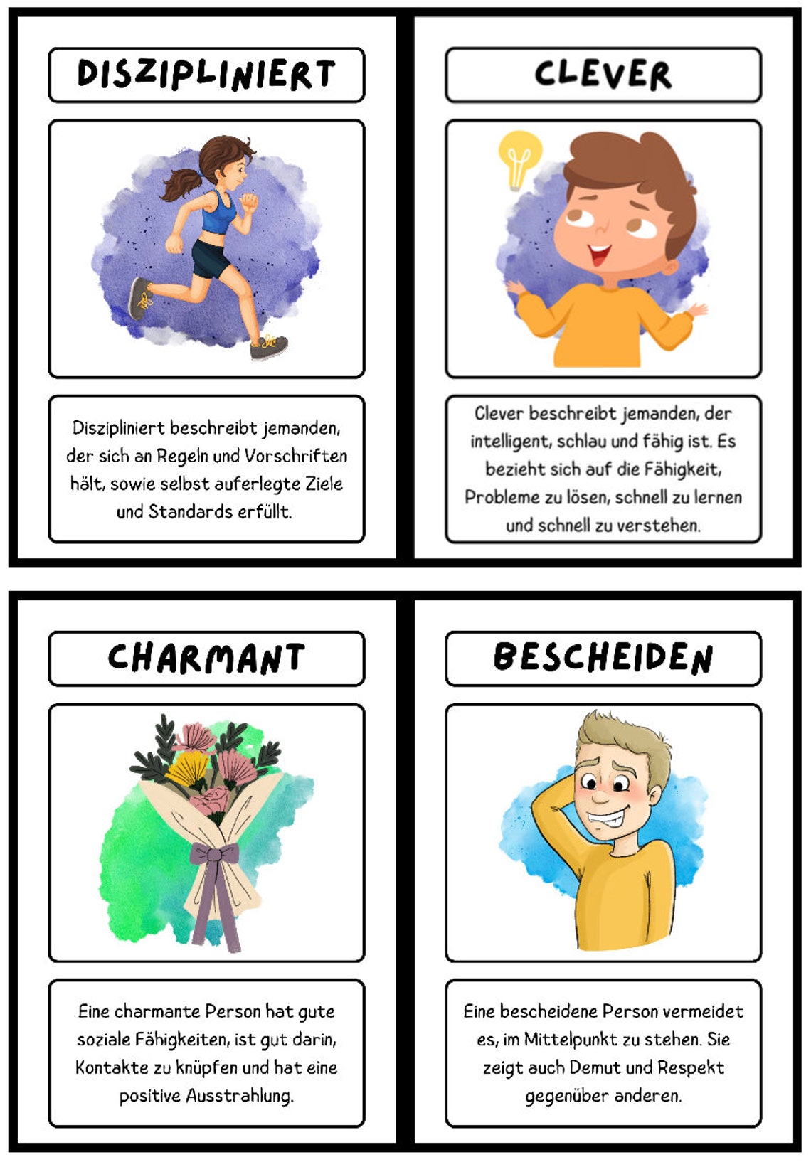 My Strengths - 52 Picture Cards With Explanations for Children and ...