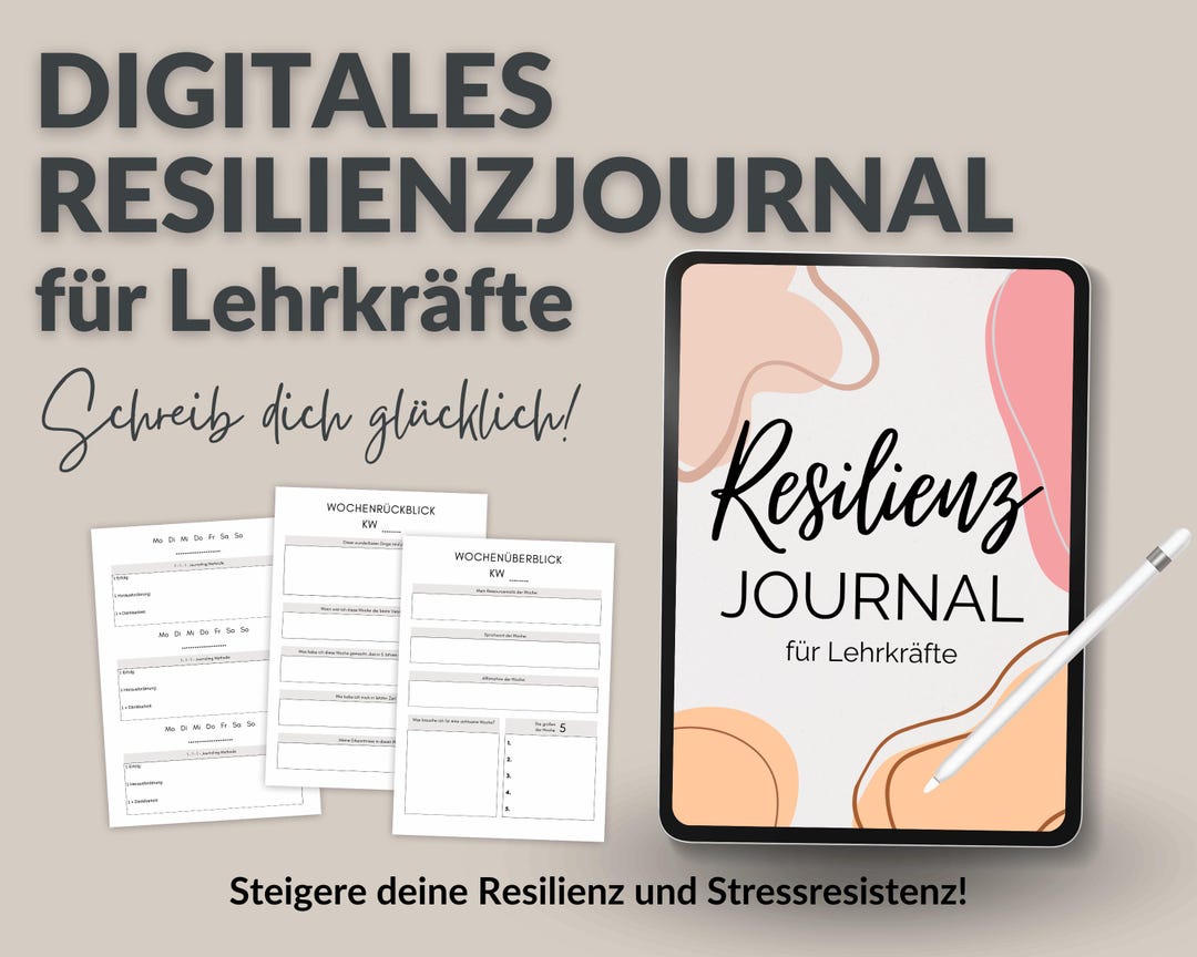 Digital Resilience Journal 2025 Teachers Planner Improving Mental ...