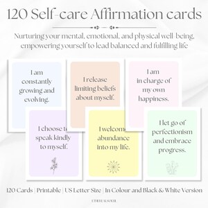 Self-care Affirmation Cards, Self Care, Affirmations, Affirmations ...