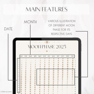 Moon Phase Calendar 2025, 2026, 2027, 2028, Lunar Calendar, Moonphases ...