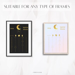 Moon Phase Calendar 2025, 2026, 2027, 2028 Lunar Calendar, Moonphases ...