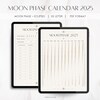 Moon Phase Calendar 2025, 2026, 2027, 2028, Lunar Calendar, Moonphases ...