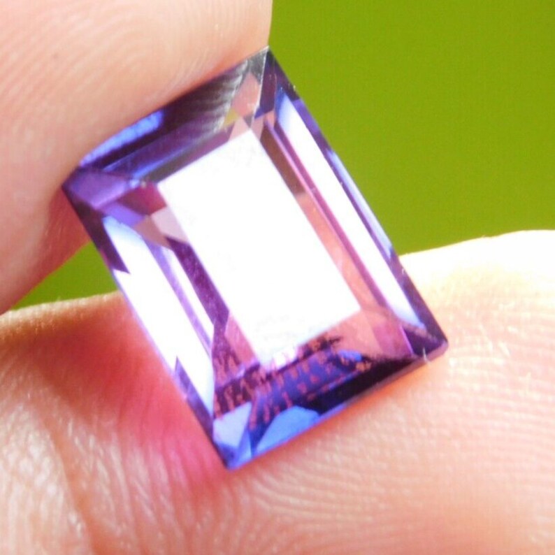 6.30ct AAA Certified Natural Ceylon Purple-pink Taaffeite Emerald Cut ...