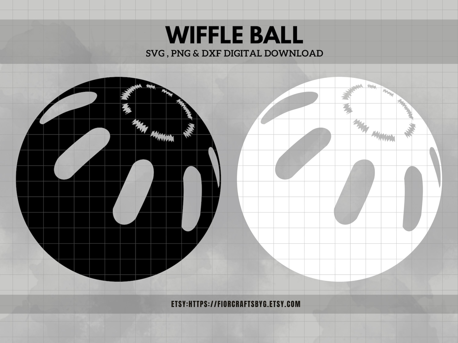 Wiffle Ball SVG Black and White Wiffle Ball - Etsy