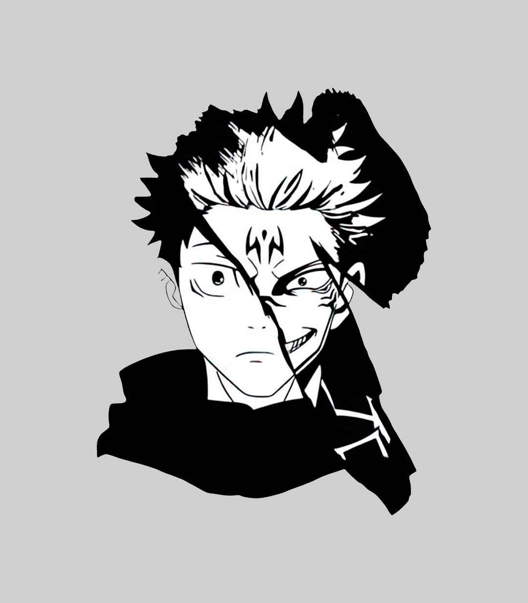 Yuji and Sukuna Png Fanart Anime Manga Vector PNG - Etsy