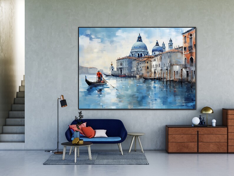 100% Hand Venice Oil Painting Italy Art Colorful Buildings Art - Etsy ...