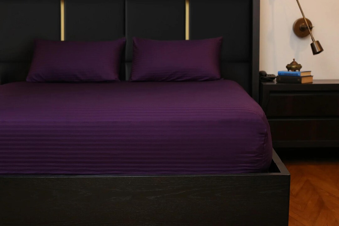 Austin Linen® Purple Bleed Sheet Set - Etsy