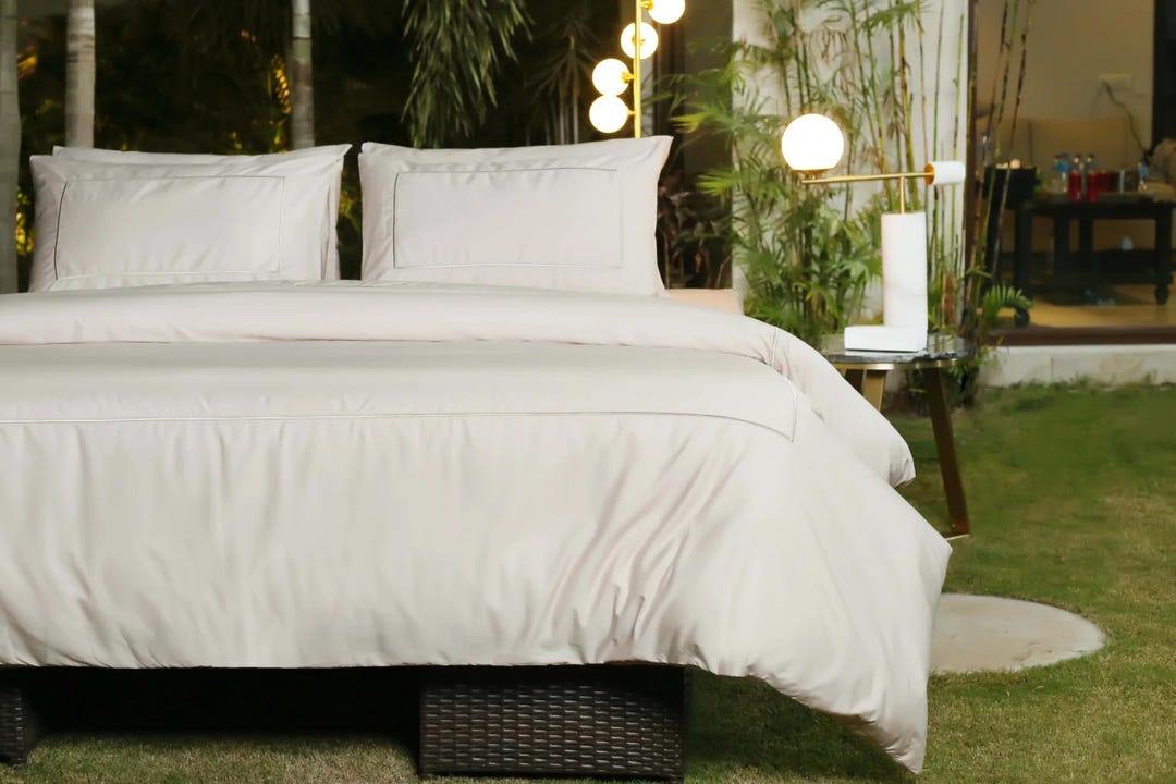 Austin Linen® Blush Organikos Bamboo Duvet Cover Set - Etsy