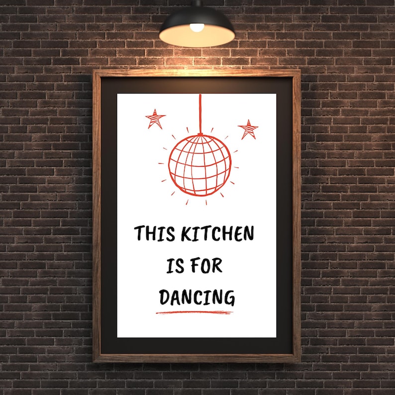 Funny Kitchen Posters Wall Decoration Housewarming Gift New Home Gift ...