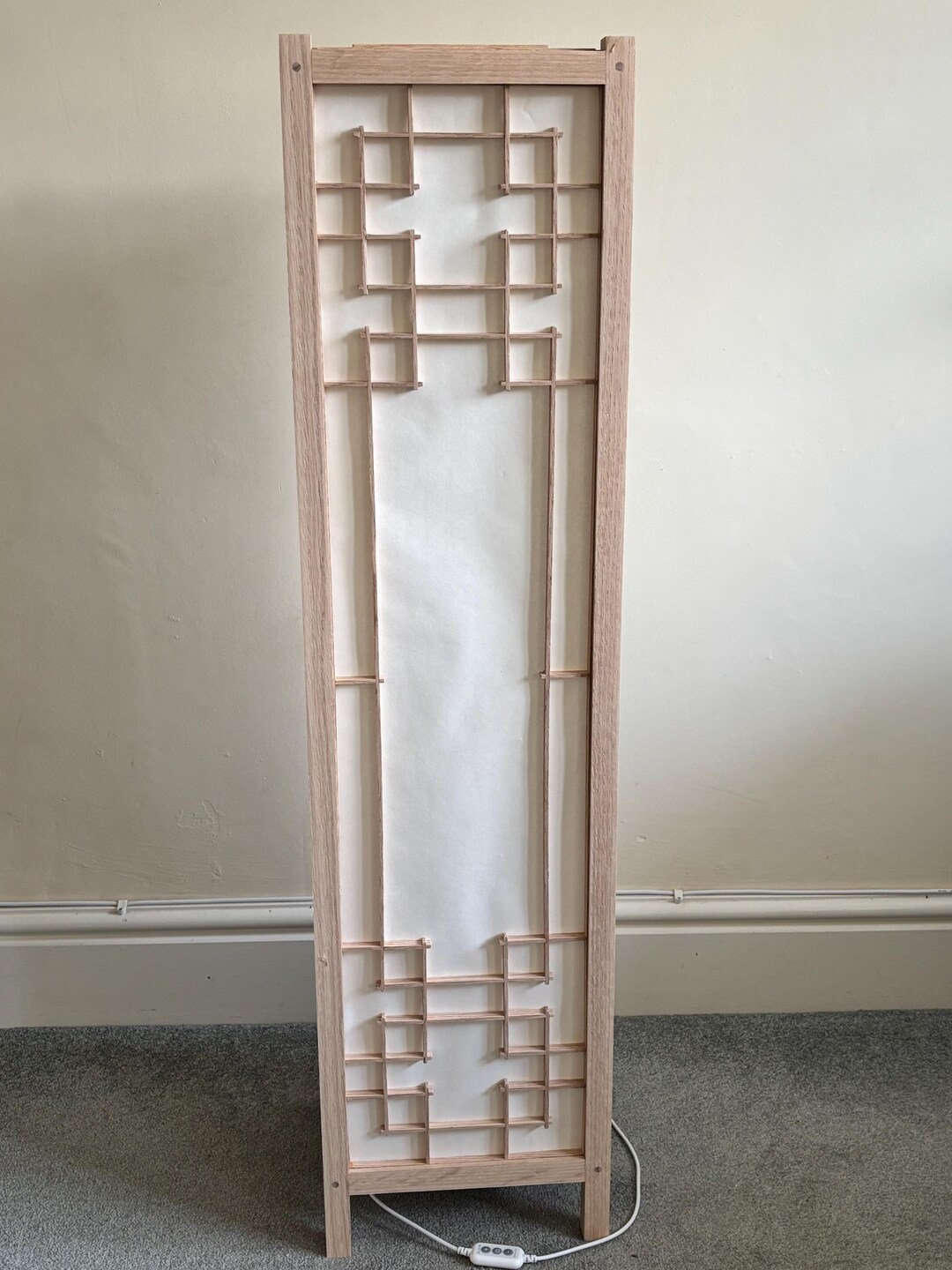 Handmade Kumiko Lamp, Japanese Andon Lantern, Wooden Table Lamp - Etsy