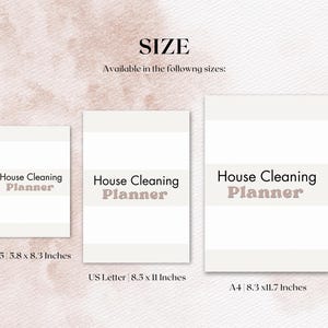 Cleaning Planner Printable, Beige, Cleaning Checklist, Cleaning ...