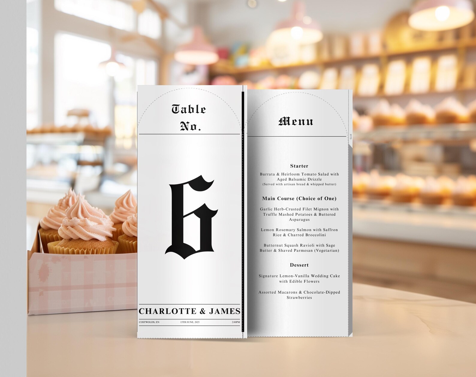 Editable Newspaper Trifold Wedding Menu Template – DIY Printable Canva ...