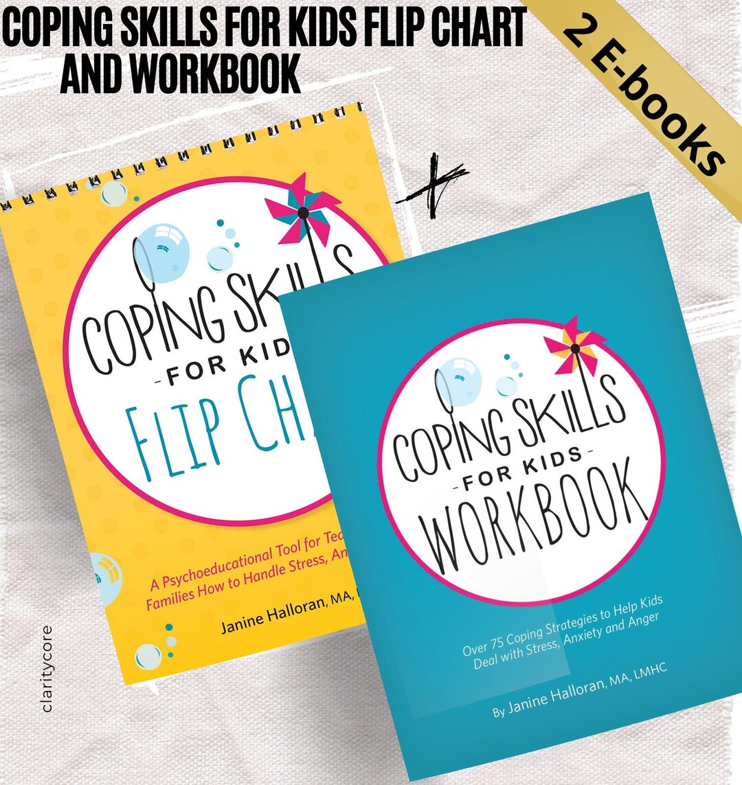 Coping Skills for Kids: Workbook & Flip Chart Set Stress - Etsy