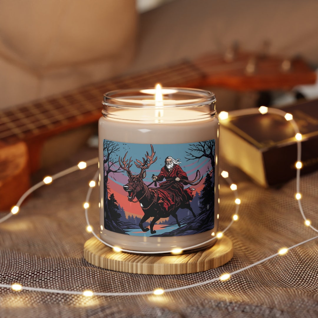 Frolicsome Demon Santa and Reindeer's Merry Christmas - Etsy