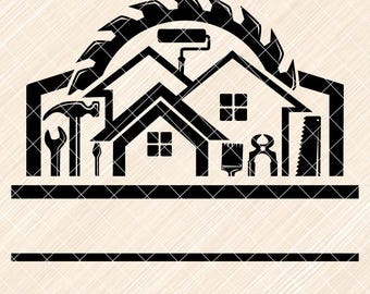 House Repair Builder SVG PNG, House Repair Svg, Repair Tools Svg ...