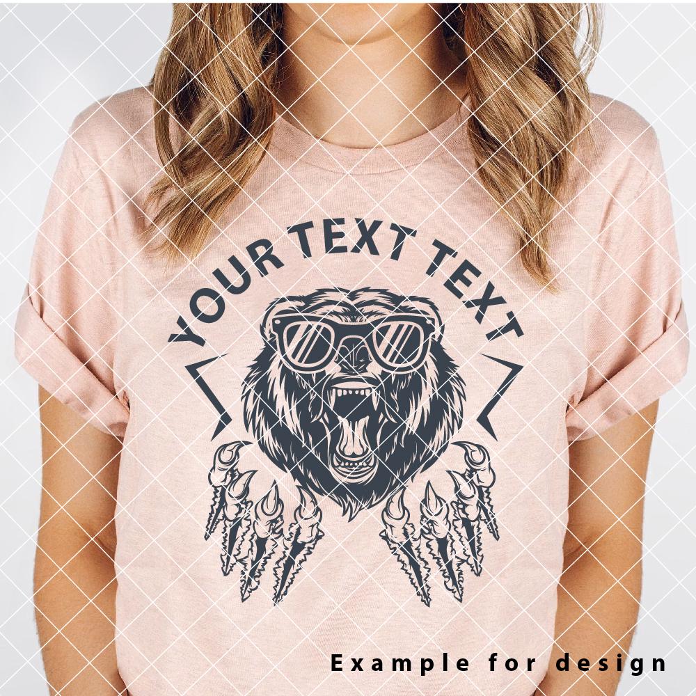 Bear Claws Scratch SVG PNG, Bear With Sunglasses Svg, Bear Wearing ...
