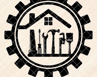House Repair Builder SVG PNG, House Repair Svg, Repair Tools Svg ...