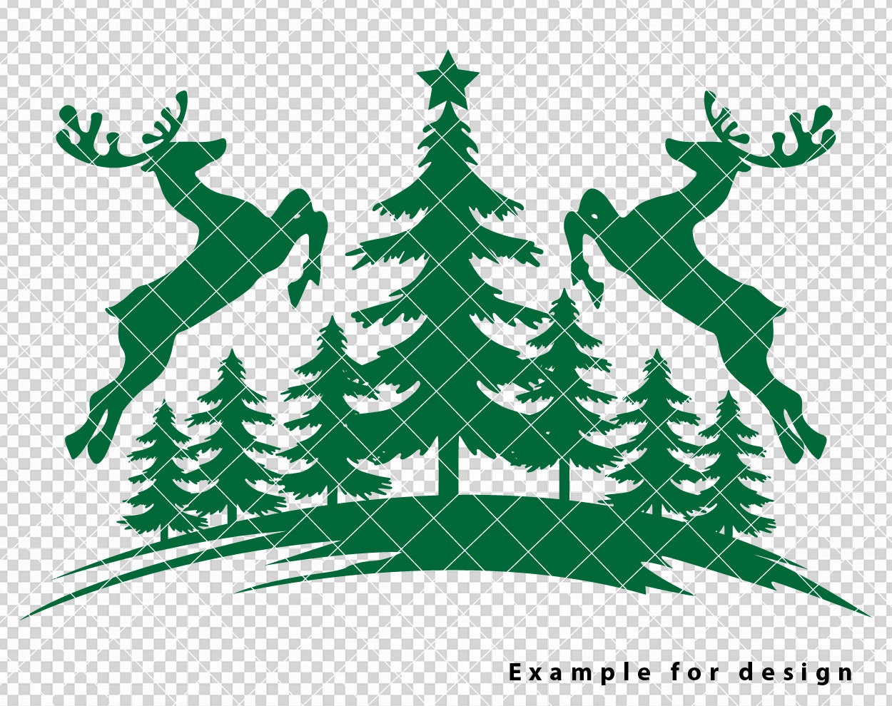 Christmas Scene SVG, Winter Scene Svg, Santa Claus Svg, Reindeer Svg ...