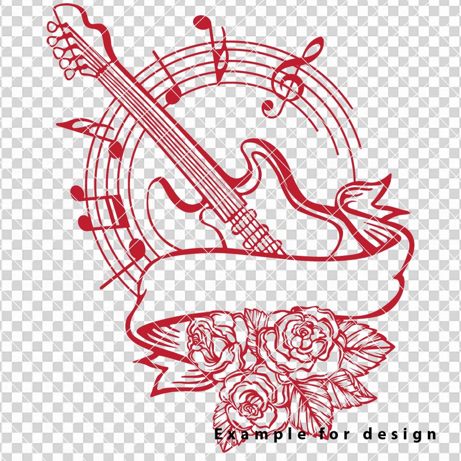 Guitar Music Note Svg, Guitar Svg, Music Svg, Music Note Svg, Music ...