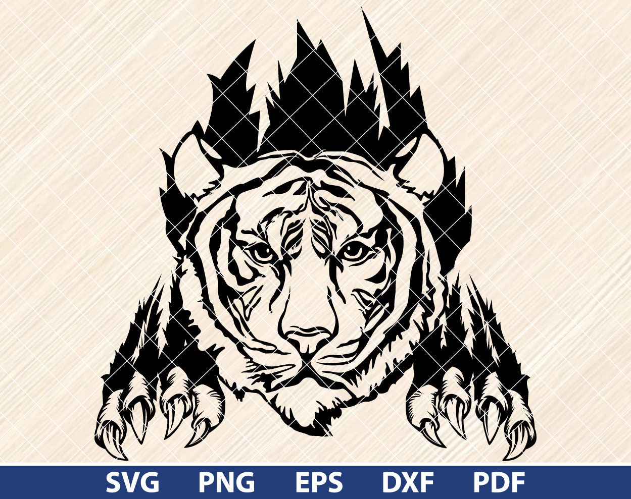 Tiger Claws Scratch SVG, Tiger SVG, Tiger Claw Mark Svg, Wild Animals ...
