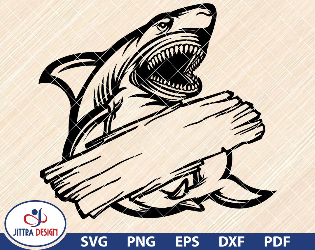 Shark in the Ocean Svg Shark Svg Shark Design Svg Shark - Etsy
