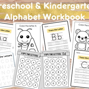 Complete Alphabet and Fine Motor Skills Workbook | Preschool ...