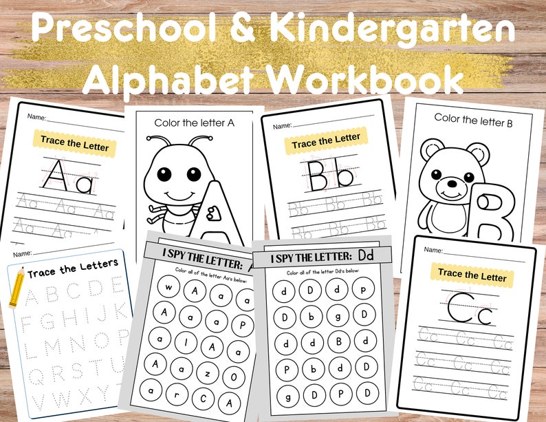 Complete Alphabet and Fine Motor Skills Workbook Preschool ...