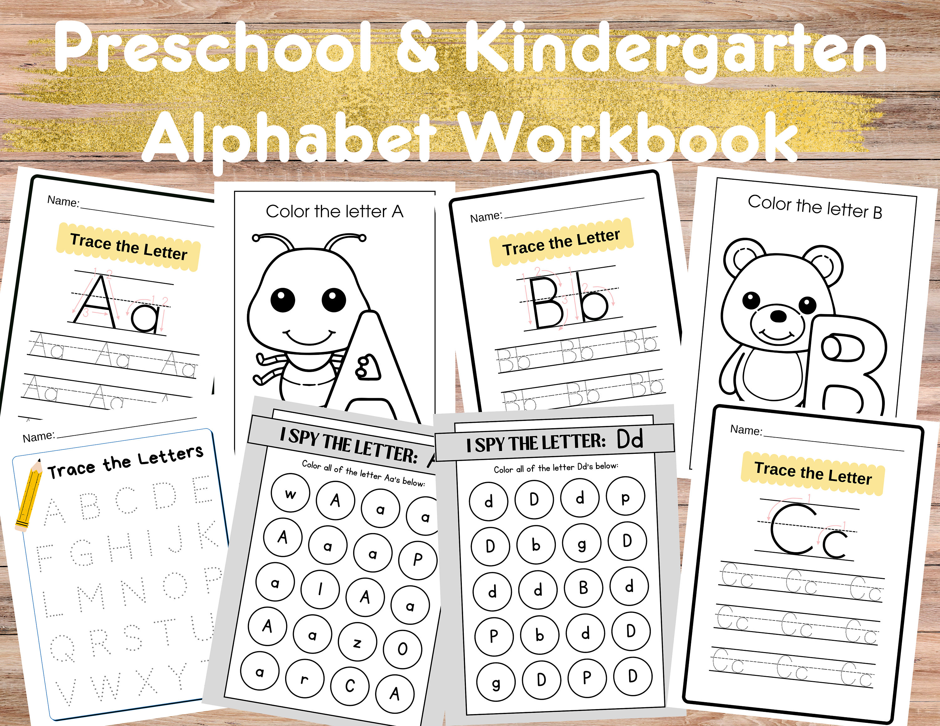Complete Alphabet and Fine Motor Skills Workbook | Preschool ...
