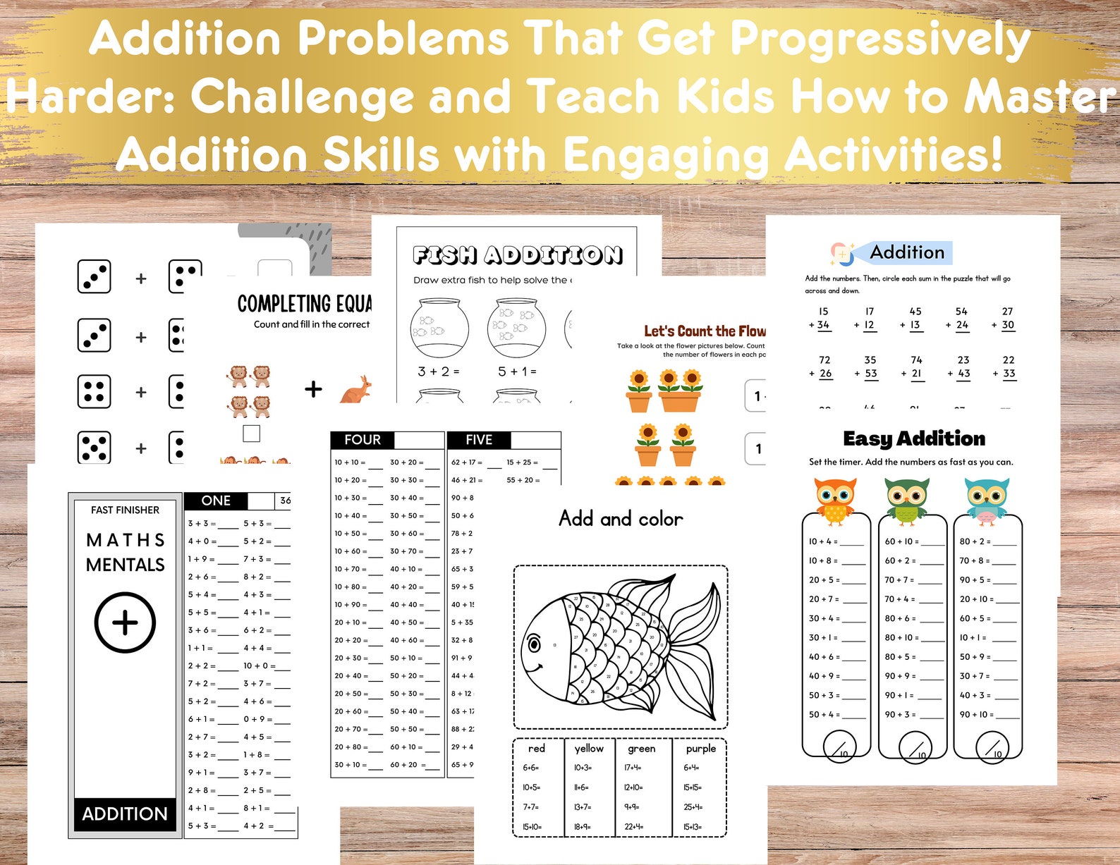 Comprehensive Addition Workbook for Kids | Fun Math Practice ...