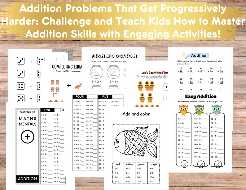 Comprehensive Addition Workbook for Kids | Fun Math Practice ...