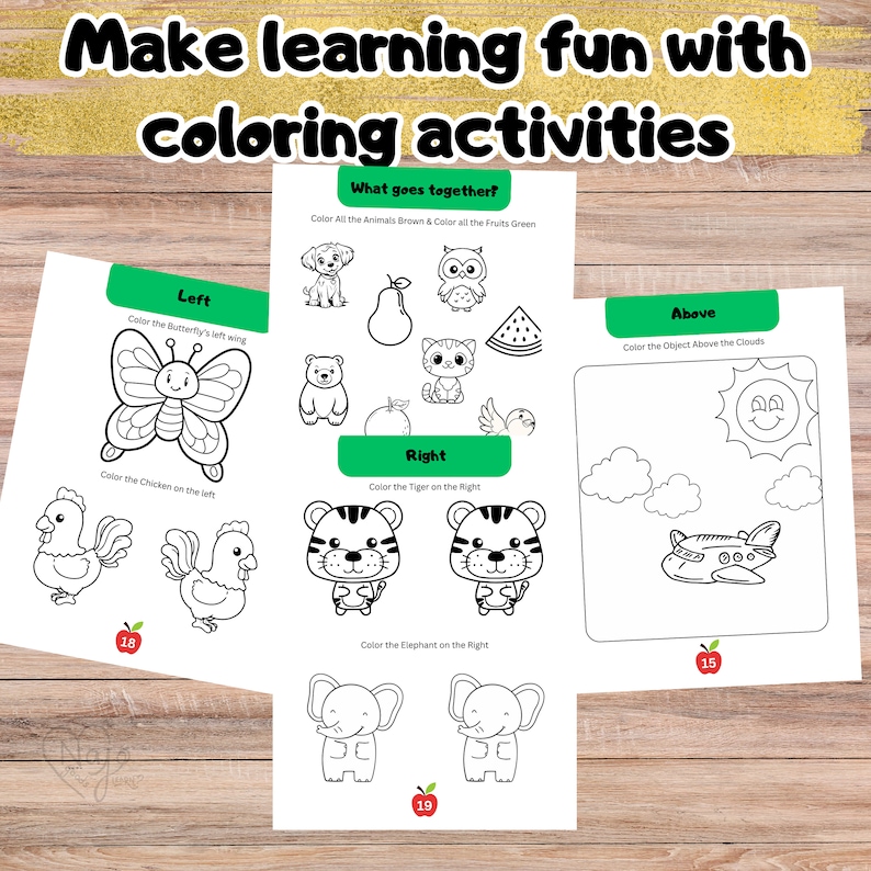 Kindergarten Essentials Workbook Fun & Educational Worksheets Preschool ...
