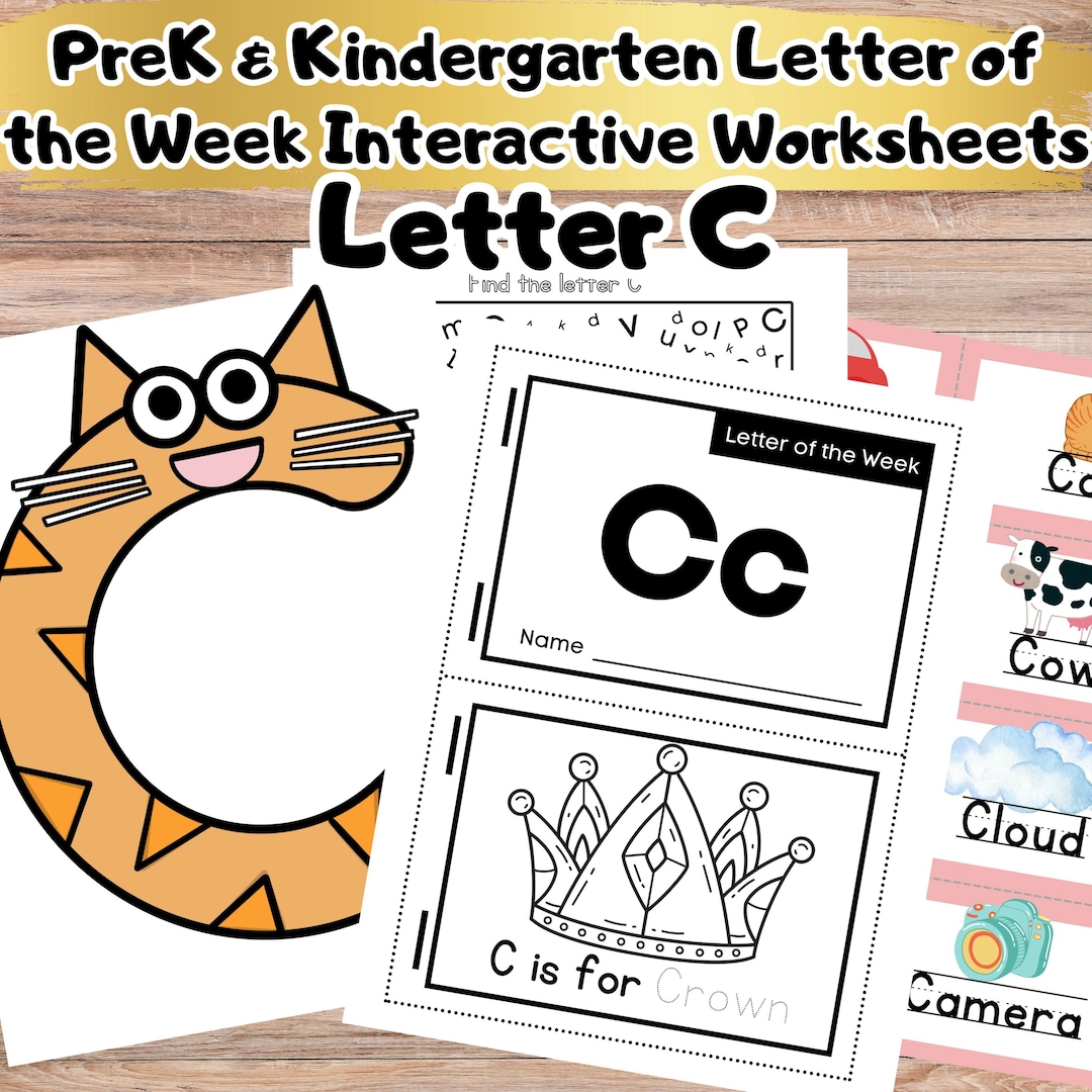 Letter C Worksheets for Prek & Kindergarten | Letter of the Week | Fun ...