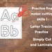 Kindergarten Alphabet Tracing Cards, Printable ABC Flashcards, Large ...