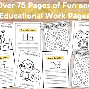 Complete Alphabet and Fine Motor Skills Workbook | Preschool ...