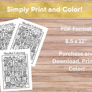 Mindful Coloring Pages for Kids, Inspirational Coloring Sheets ...