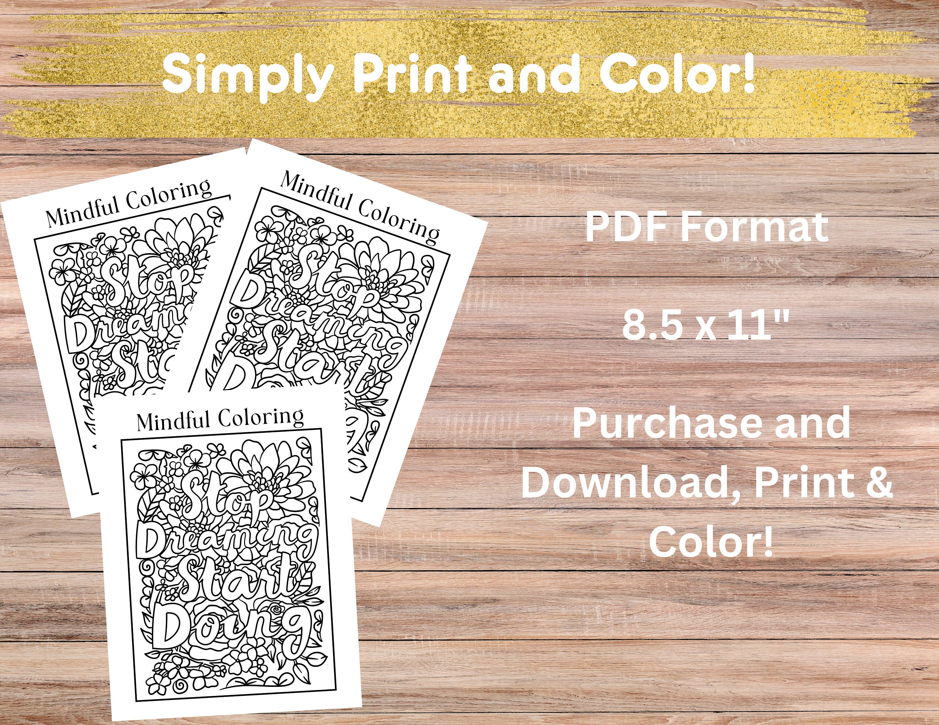 Mindful Coloring Pages for Kids, Inspirational Coloring Sheets ...