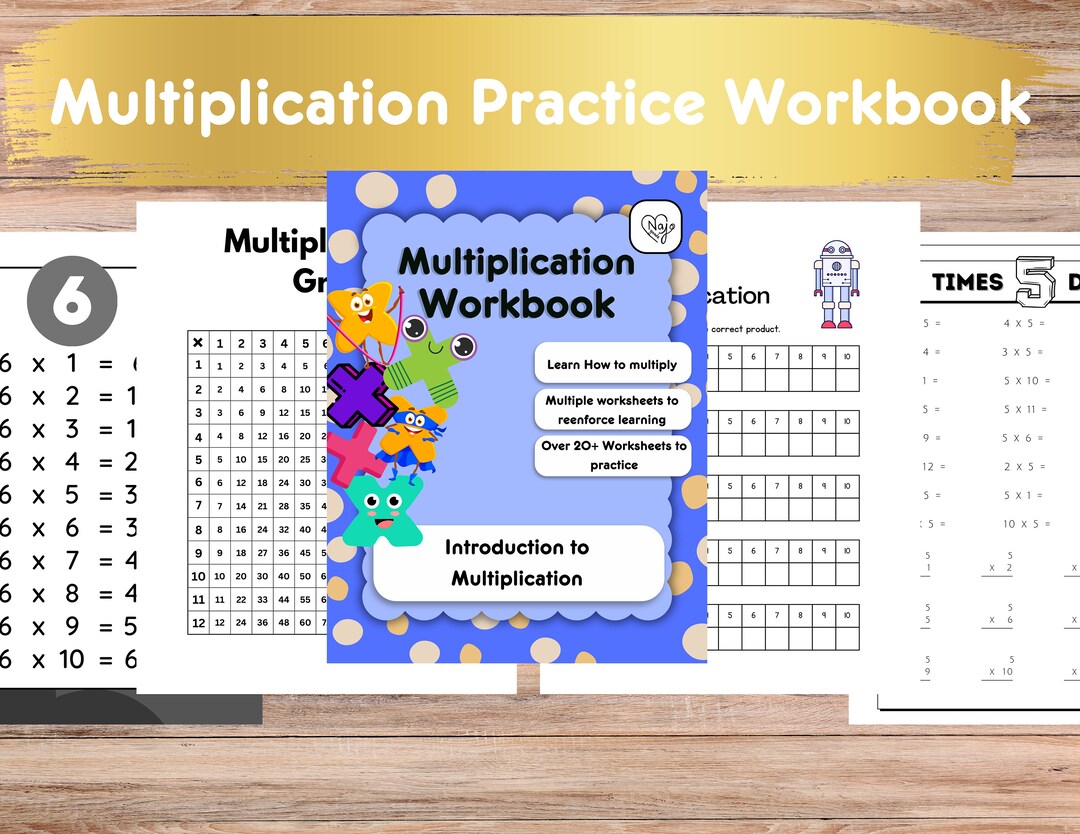 43-page Multiplication Practice Workbook | Printable Math Worksheets ...