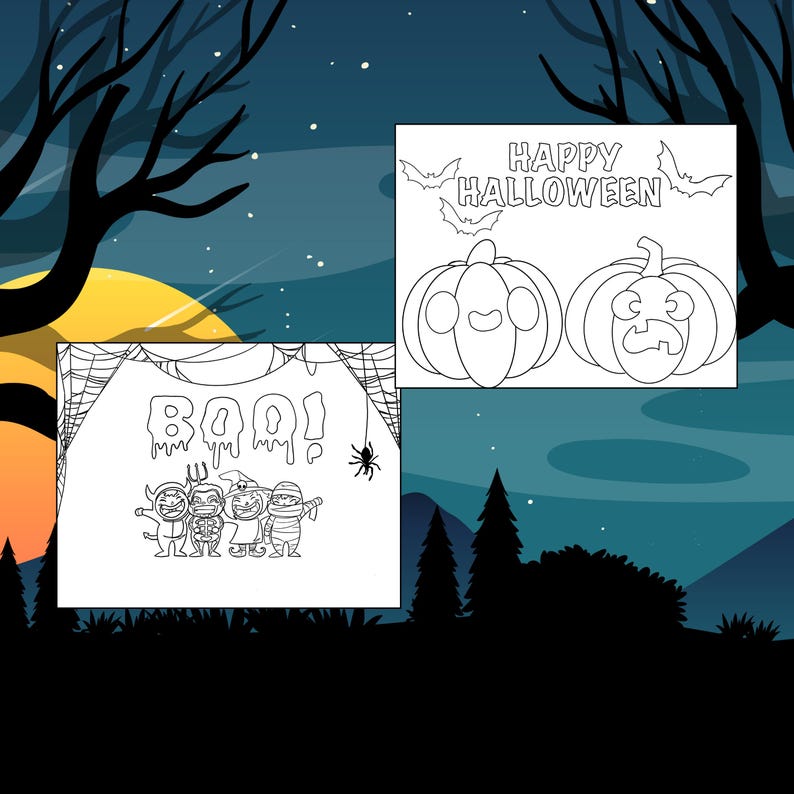 10 Kids Halloween Coloring Pages | Printable Coloring Sheets | Fun ...