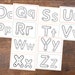 Kindergarten Alphabet Tracing Cards, Printable ABC Flashcards, Large ...