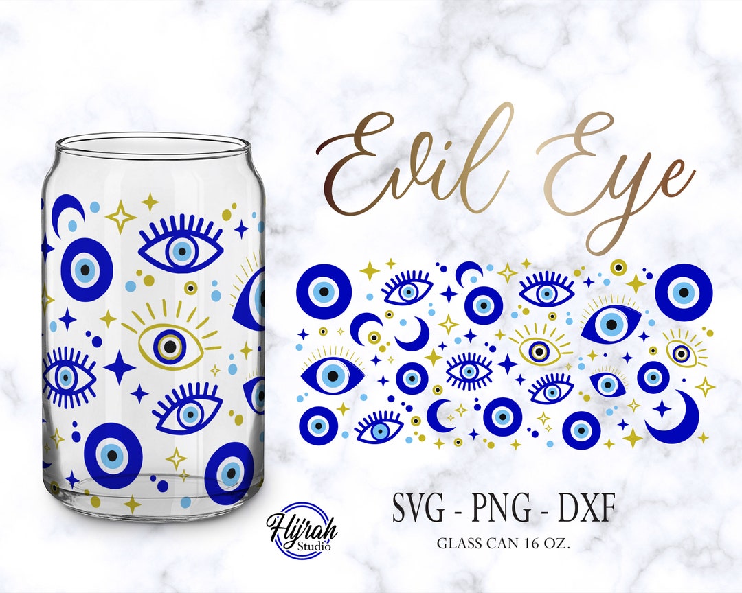 Evil Eye Pattern Can Wrap • Digital Download SVG Files for Cricut ...