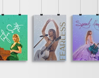 Eras Tour Taylor Swift A4 Posters Lover Folklore Evermore - Etsy