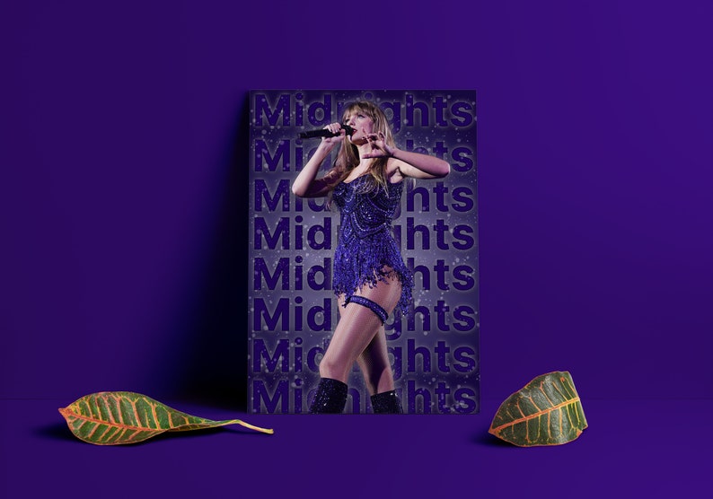 Eras Tour Taylor Swift A4 Posters Lover, Folklore, Evermore, Midnights ...