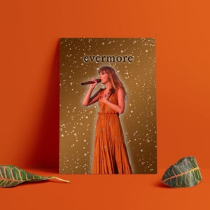 Eras Tour Taylor Swift A4 Posters Lover, Folklore, Evermore, Midnights ...