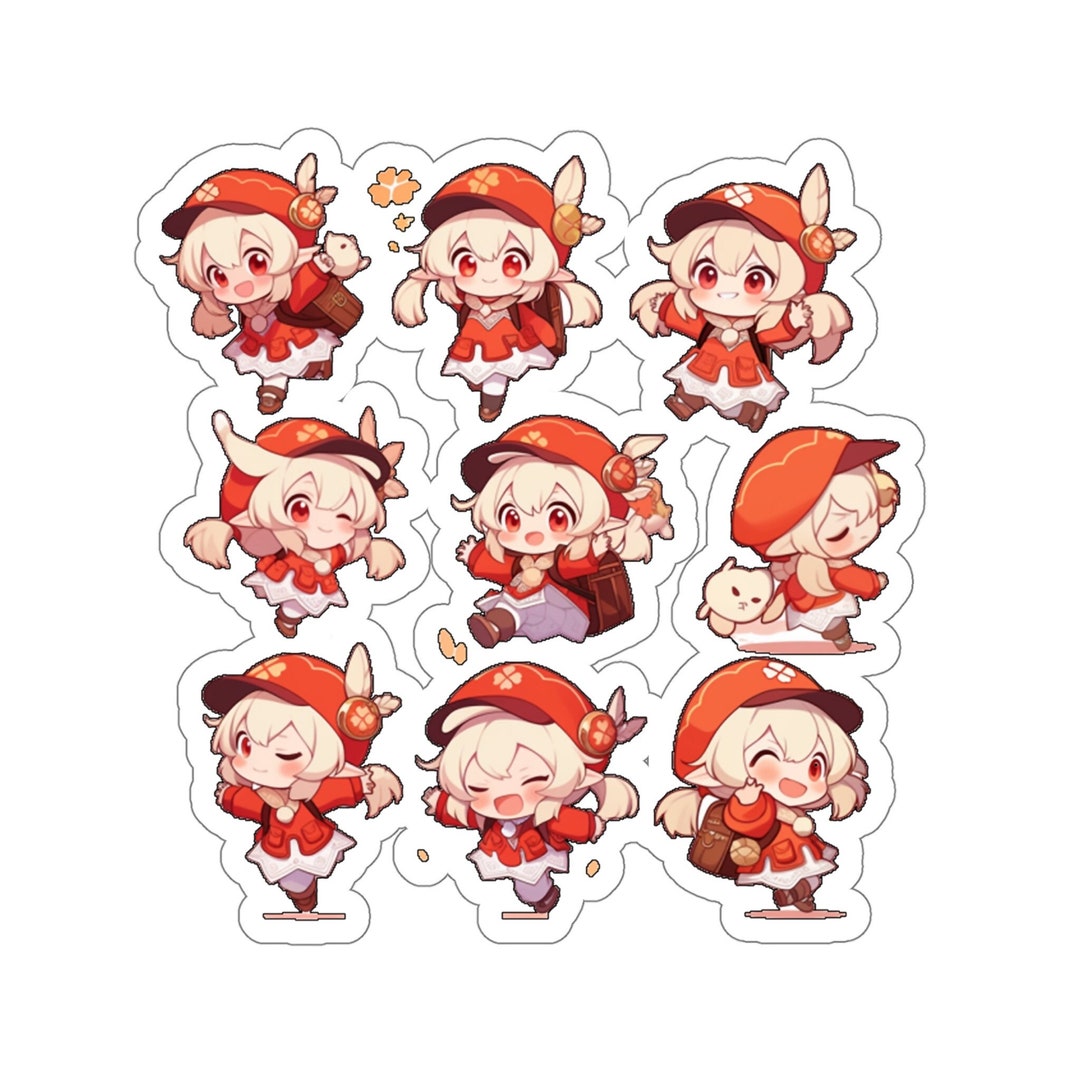 9 Klee From Genshin Impact Kiss-cut Stickers - Etsy