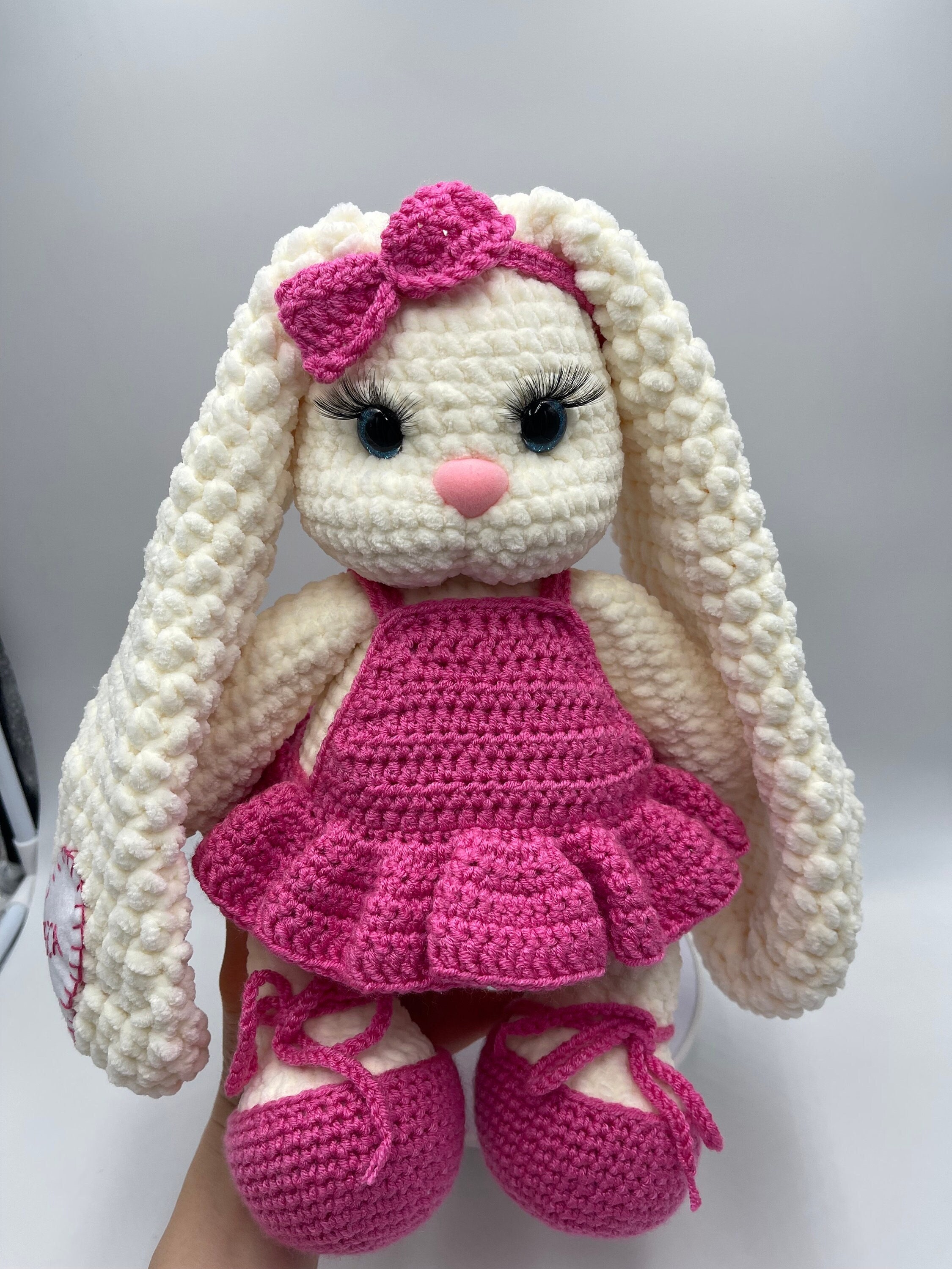 Personalised Crochet Bunny , Amigurumi Bunny Rabbit, Handmade Crochet ...
