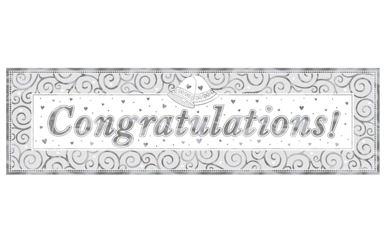 Congratulations Hanging Giant Sign Banner Party Backdrop Decoration ...
