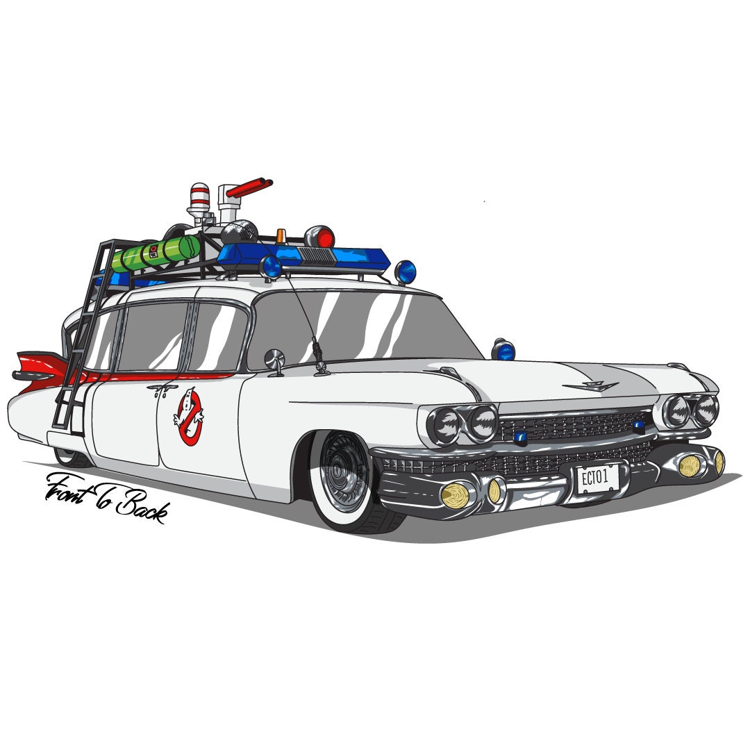 Ghostbusters Ecto 1 Custom Graphics Poster - Etsy