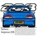 Impreza 22B Homologation Race Car Custom Graphic Short-sleeve T-shirt ...